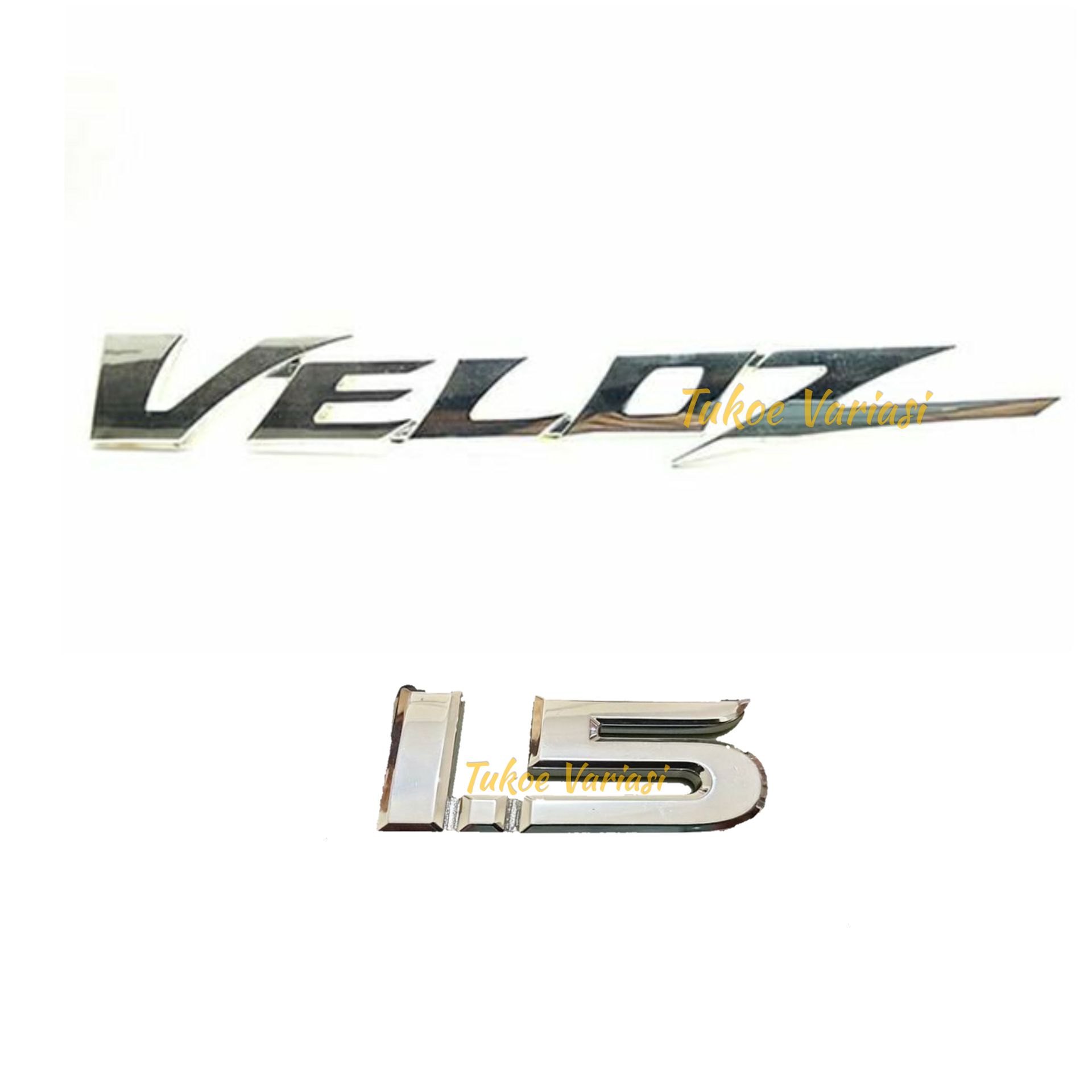 Paket Emblem Bagasi Tulisan Veloz Dan Emblem Type 1.5 Chrome | Lazada ...