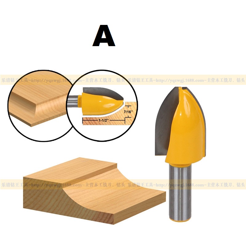 Mata Router Mata Profil Kayu Panel Pintu COVE -1/2" Vertical Panel ...