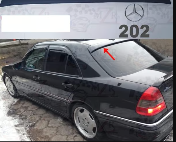 Roof spoiler kaca belakang mercedes benz c-class w202 Lorinser replika ...