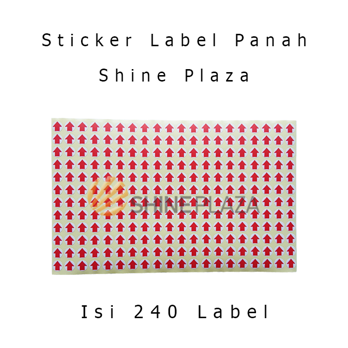 Kertas Sticker Label Panah Reject Produk - Stiker Penunjuk Tanda ...