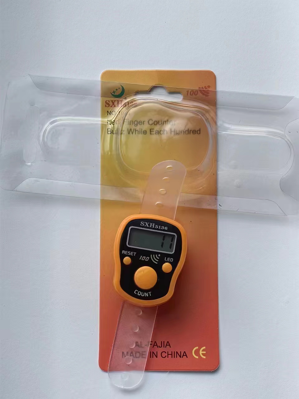 TASBIH DIGITAL LED ALARM BUNYI TIAP ANGKA 100 ADA LAMPU LED modul-1051 ...