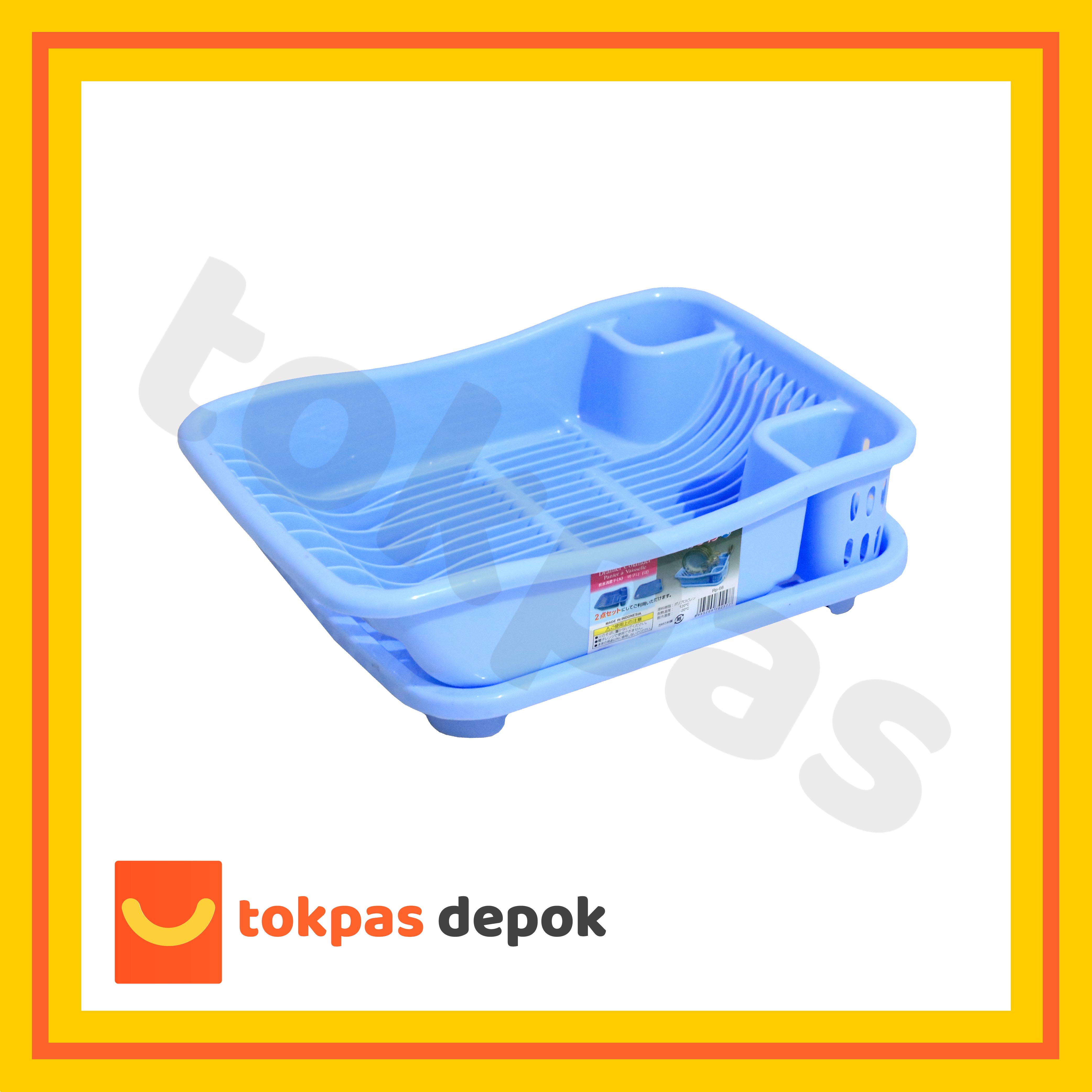 Rak Piring Plastik Drainer Colander Yoshikawa RP 08 | Lazada Indonesia