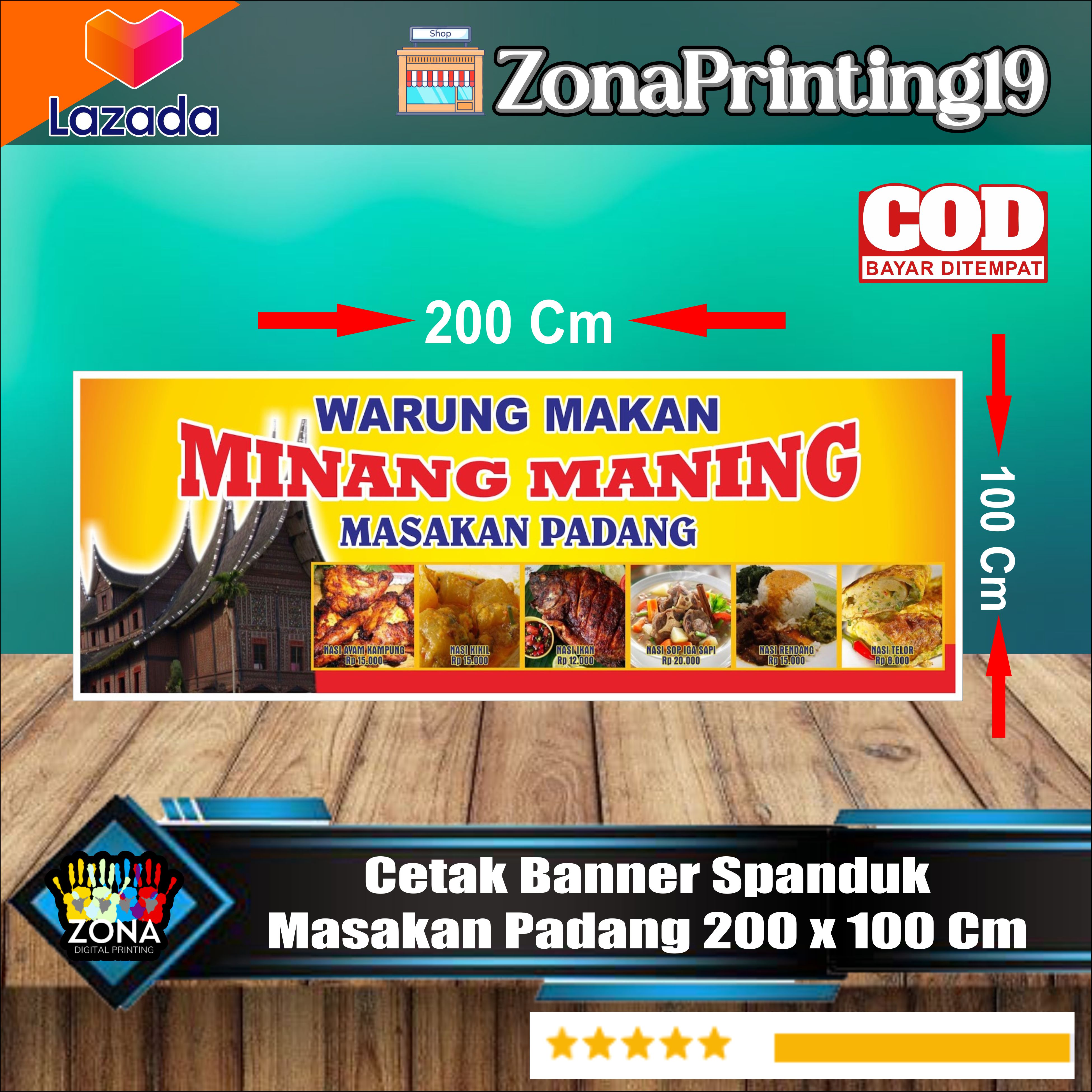 Cetak Spanduk Banner Warung Masakan Padang minang Bebas Request ...