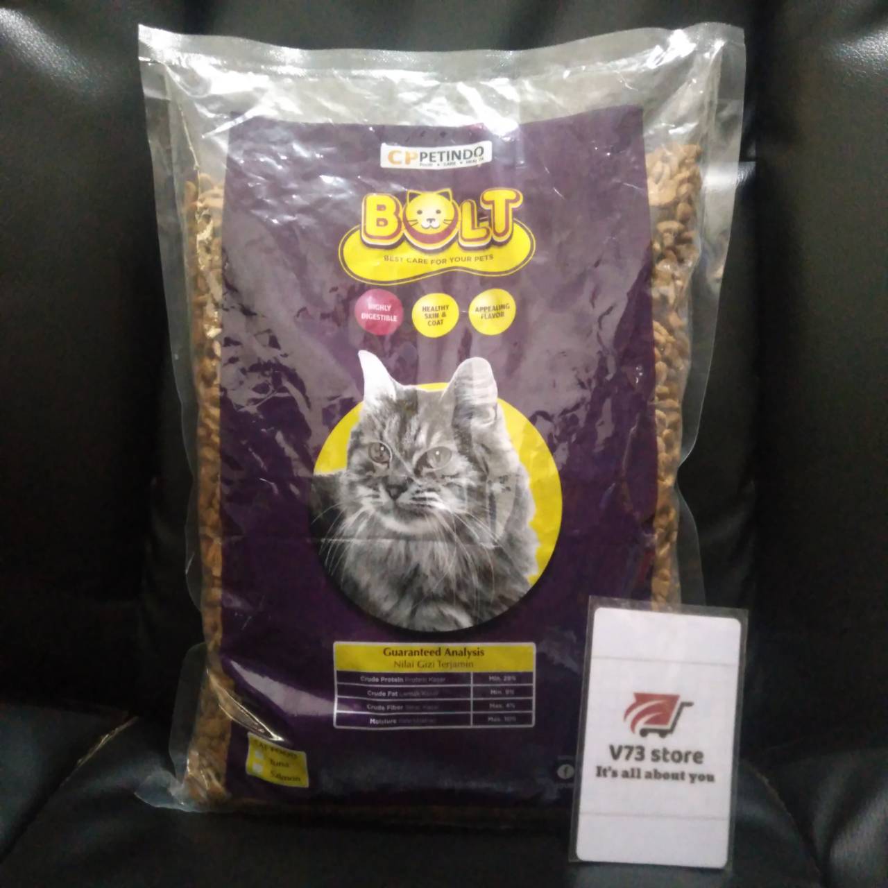 BOLT UNGU 500 GR MAKANAN KUCING RASA TUNA CAT FOOD | Lazada Indonesia