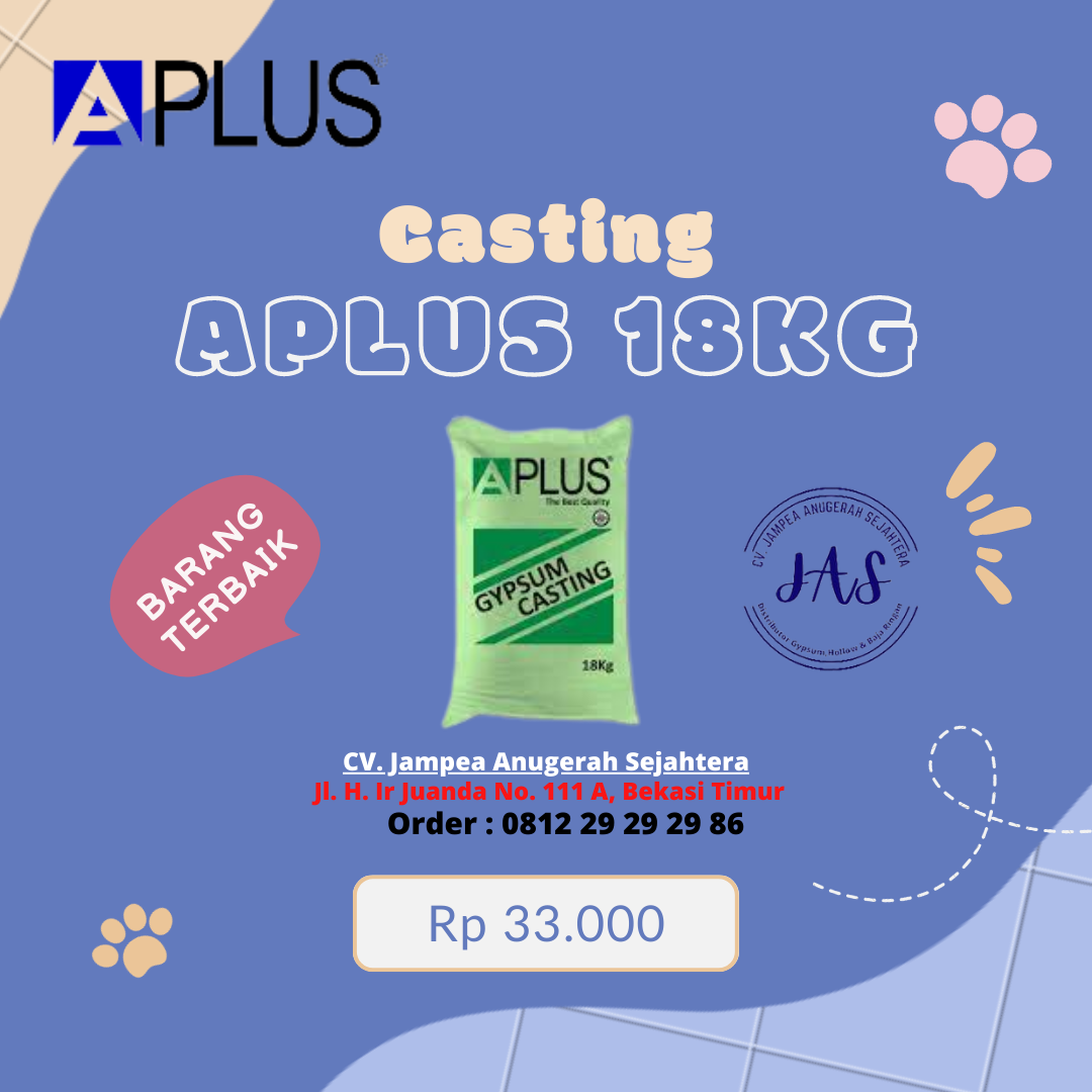 CASTING APLUS 18kg / PLESTER CASTING APLUS / KESTING APLUS 18 kg ...