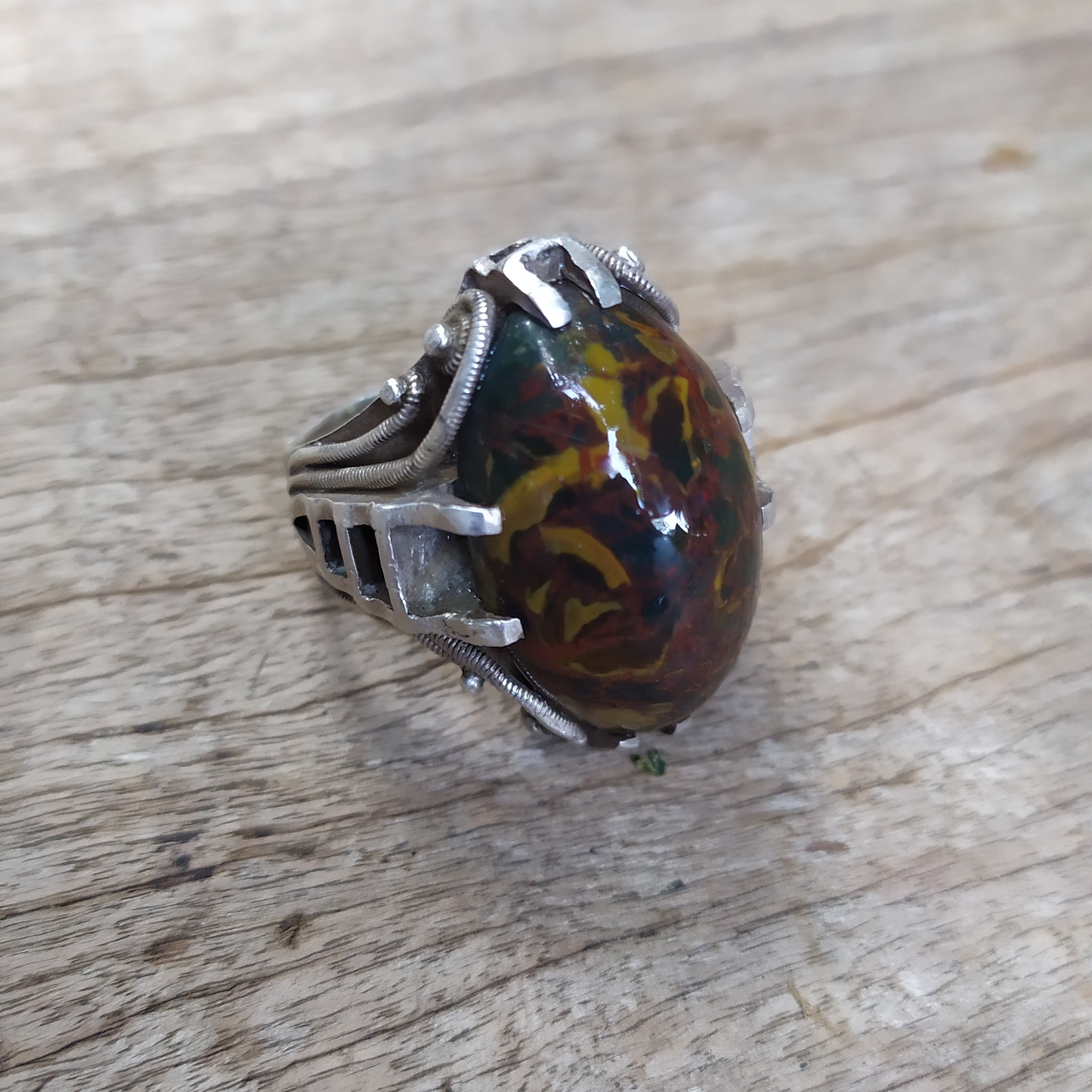 natural panca warna ring perak manggaran | Lazada Indonesia