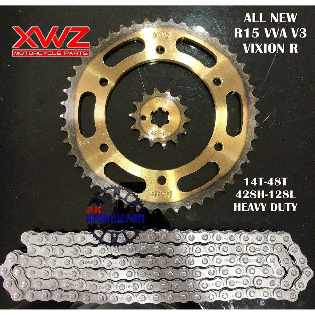 GEARSET GIR PAKET R15 NEW V3 VIXION R gir gear r15 v3 vixion R rantai ...