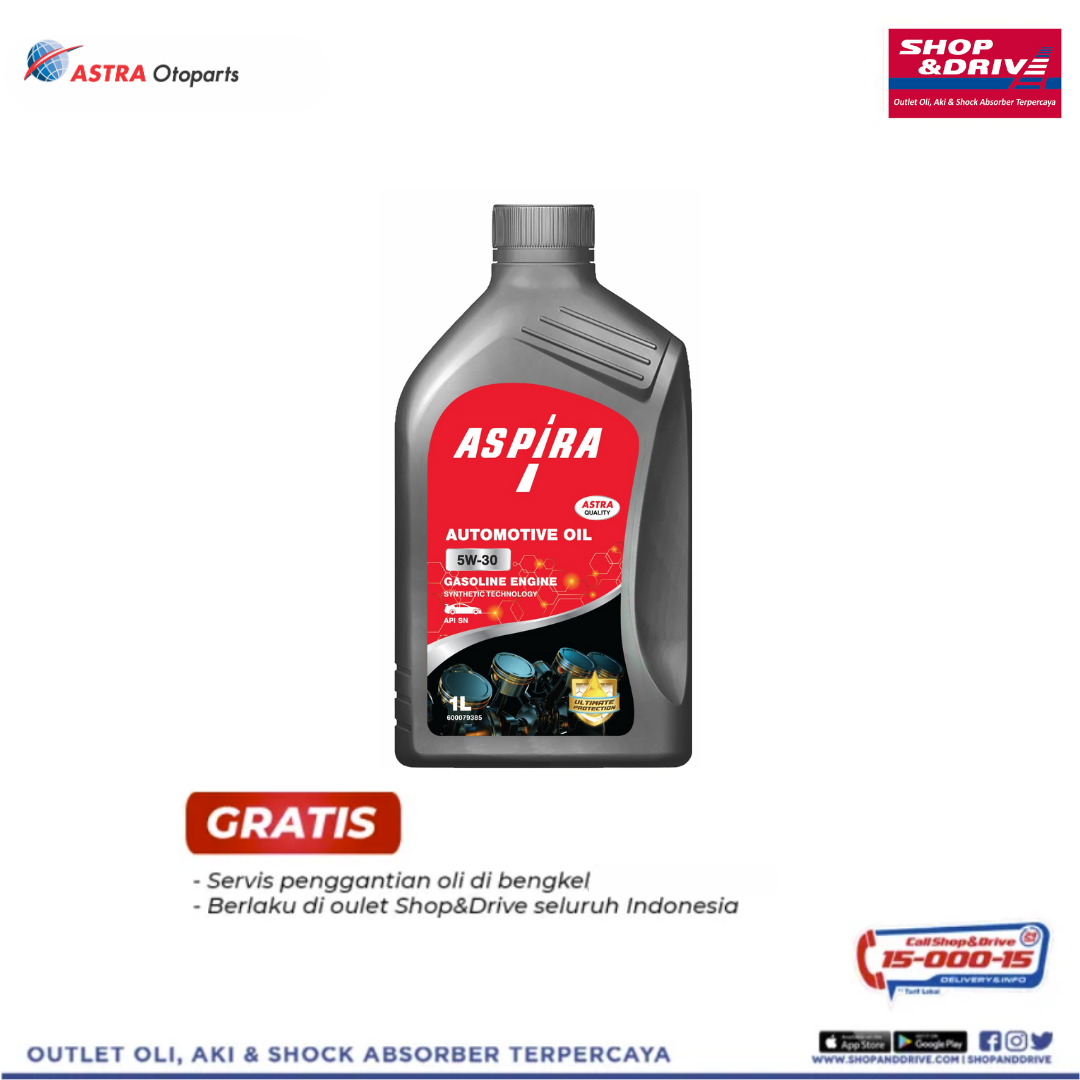 Oli Aspira Paket 4 Liter Oli Aspira 5W30 + Penggantian | Lazada Indonesia