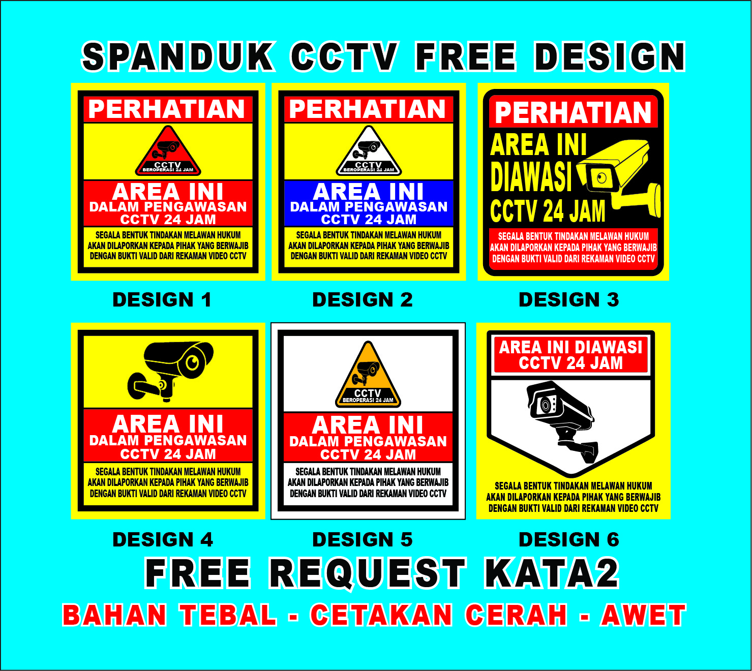 SPANDUK BANNER CCTV | Lazada Indonesia