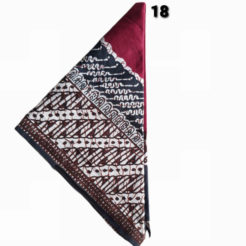 Ikat Kepala Segi tiga / Slayer Batik Segitiga / Udeng Jawa Segi tiga ...
