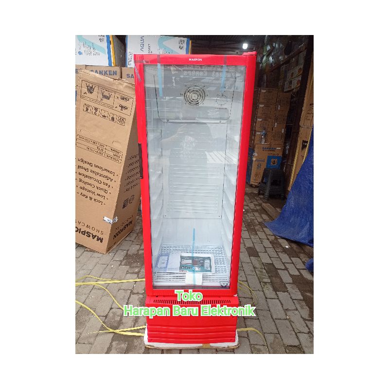 MASPION Showcase cooler USG 218 ND 222L | Lazada Indonesia