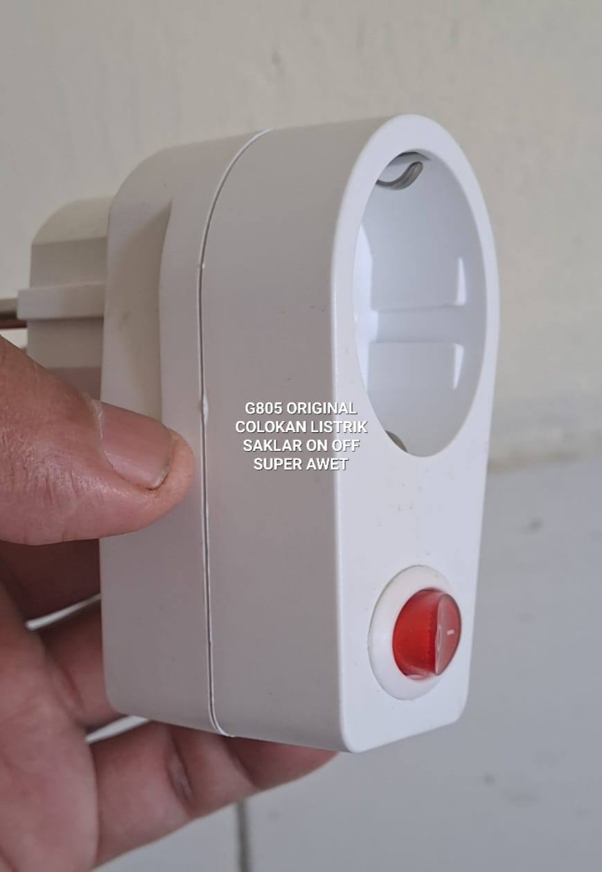 G805 ORIGINAL COLOKAN SAKLAR TUNGGAL SERBA GUNA ON OFF SOCKET SOKET ...