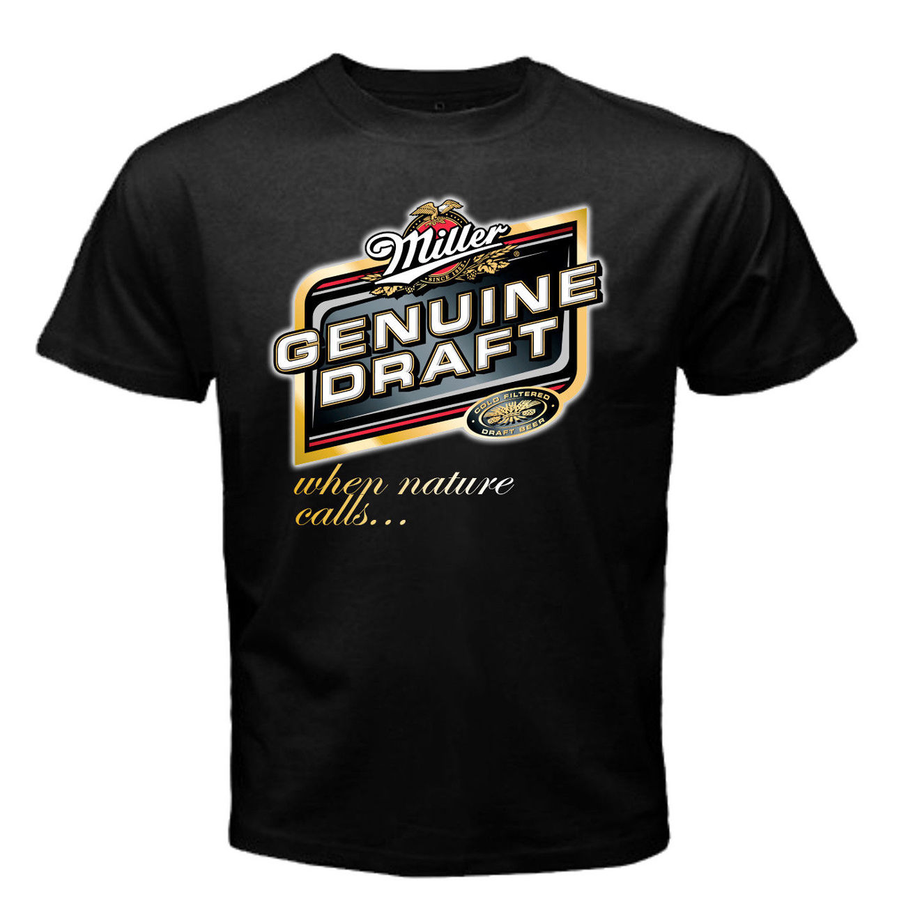 Tshirt MILLER Genuine Draft Logo | Lazada Indonesia