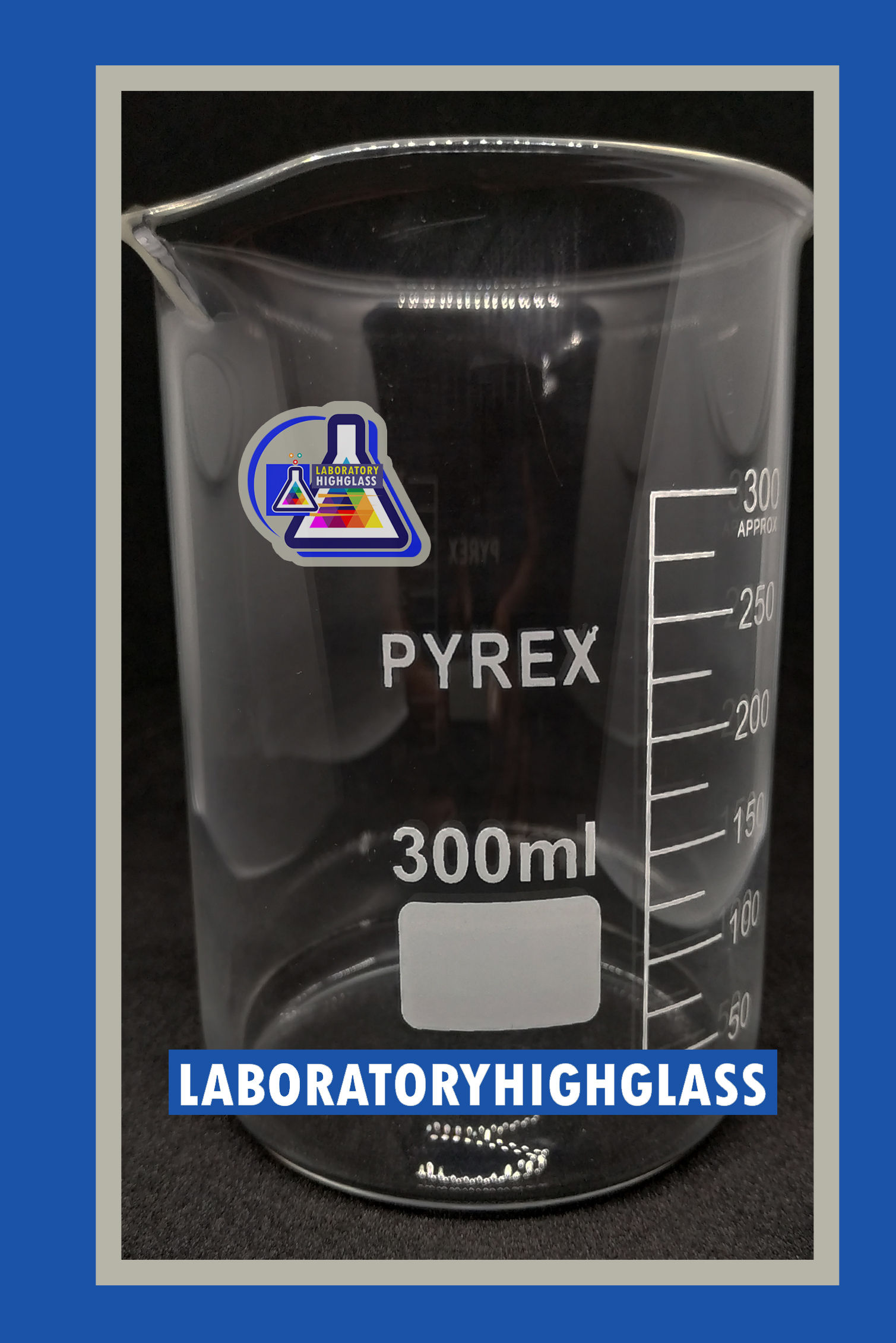 Beaker glass 300ml Pyrex - Gelas kimia tahan panas | Lazada Indonesia