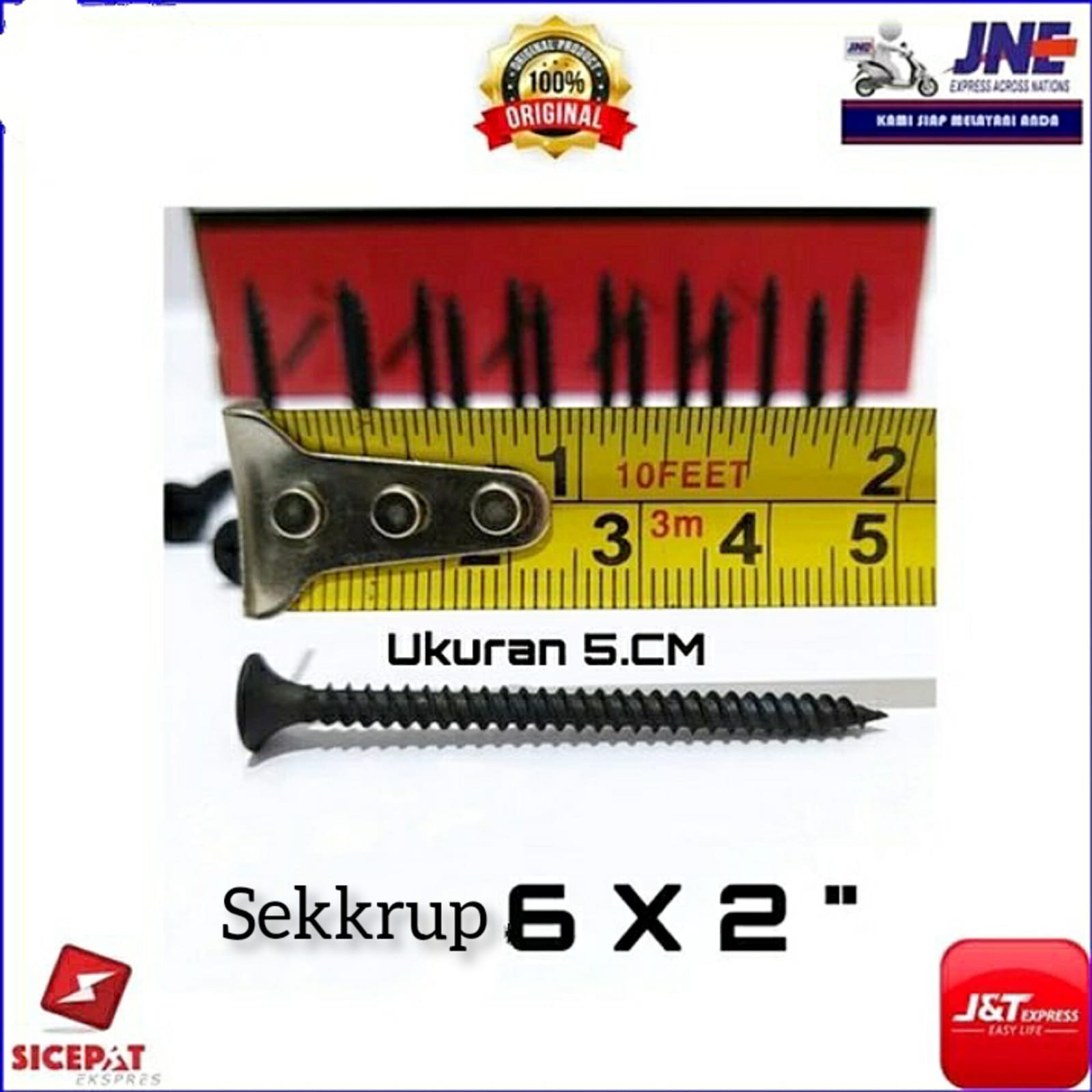 1 DUS skrup gypsum panjang 5 cm isi 500pcs 1 dus sekrup gipsum 6x2 ...