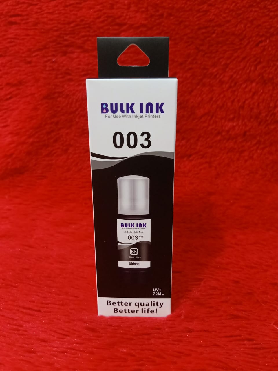 Tinta BULK INK 003 HITAM untuk EPSON ECOTANK L-SERIES ukuran 70ml ...