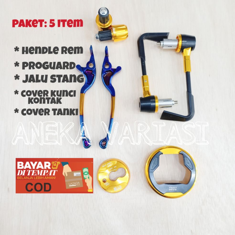Paket variasi 5 Item Yamaha NMAX/ proguard hendle Rem jalu stang cover ...