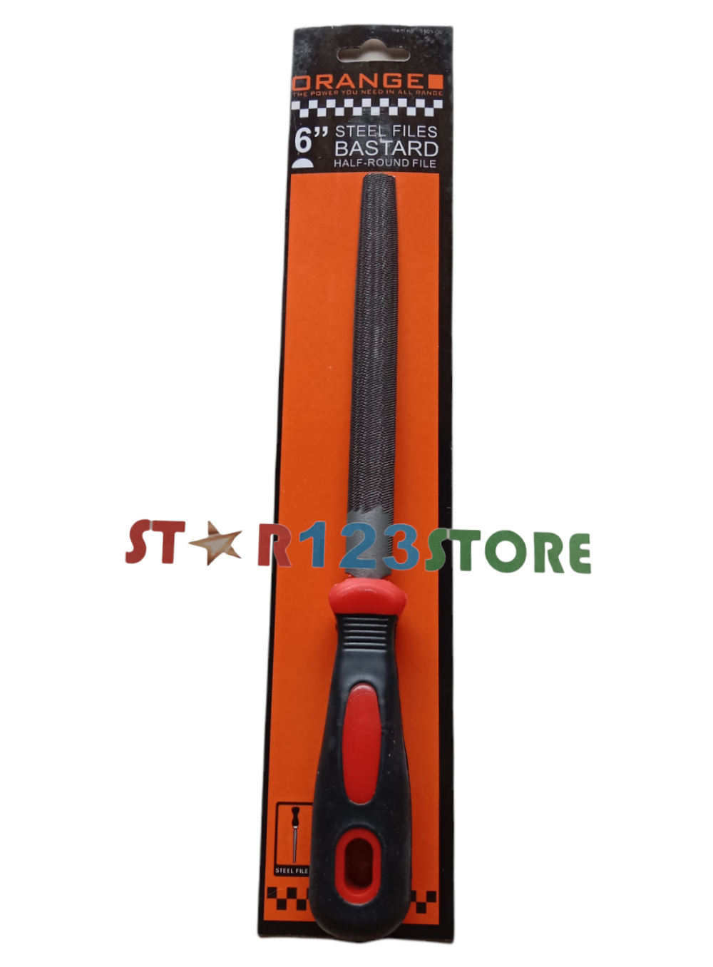 Orange Kikir Besi Setengah Bulat 6" Inch 150 mm Half Round | Lazada ...