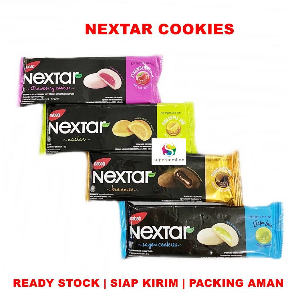 Nabati Nextar Nastar Nanas / Choco Brownies / Strawberry Biskuit ...