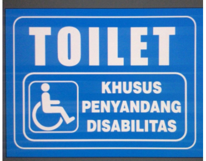 STIKER VINYL TOILET PENYANDANG DISABILITAS 15 x 20 cm SIGN RAMBU K3 ...