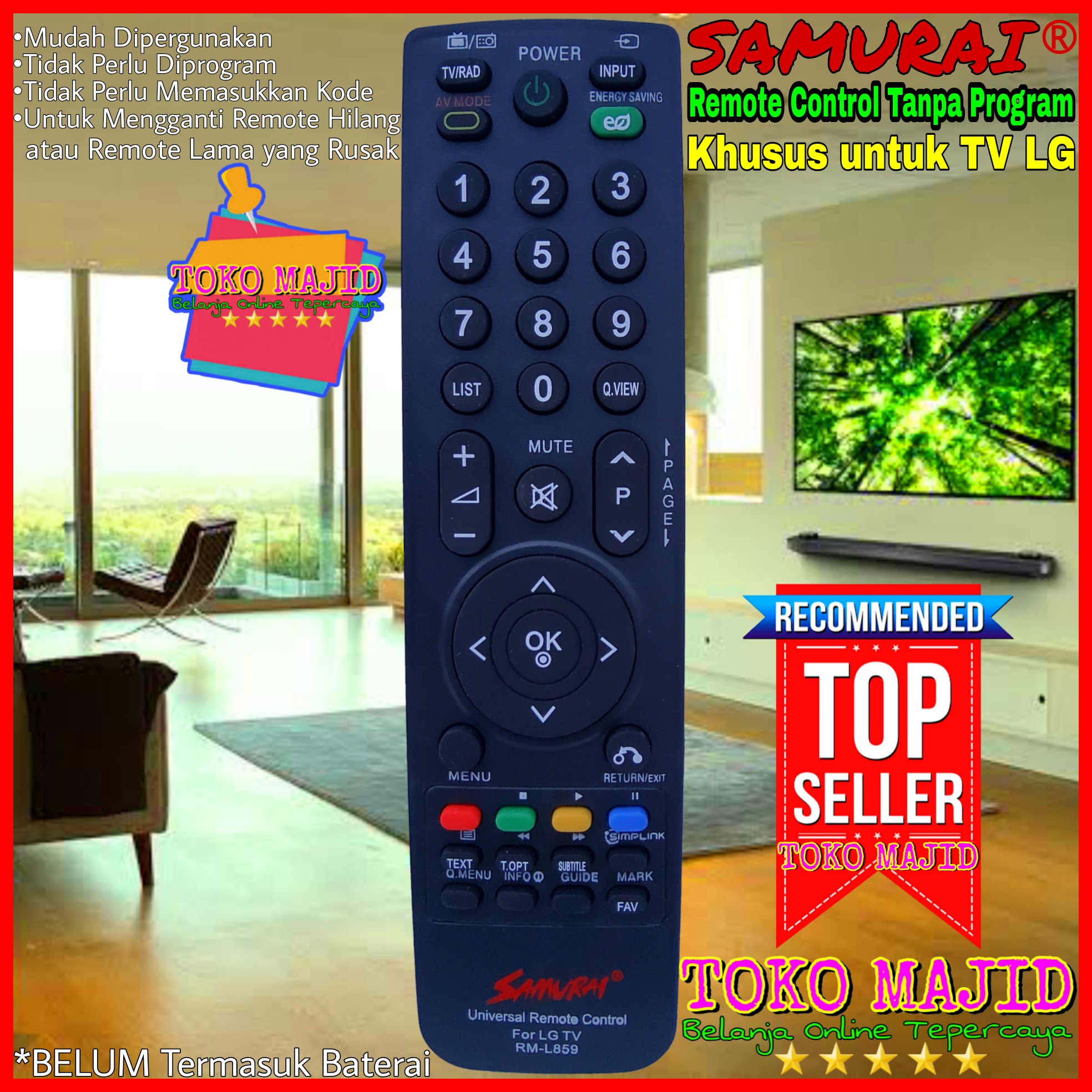 SAMURAI Universal Remote Control Use For TV LG LCD/LED Tabung ...
