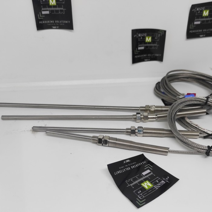 Thermocouple type K M8 probe 50-200mm termokopel tipe K kabel 2M ...