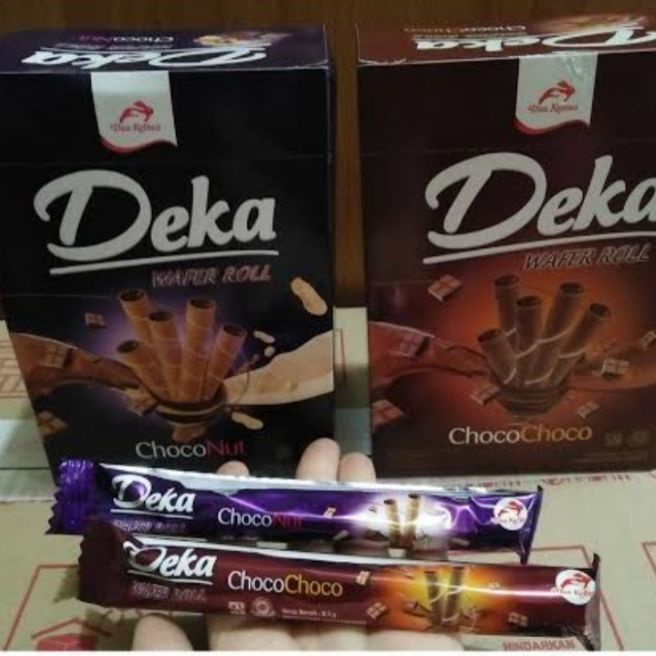 wafer deka roll 1 box 24 pcs pilih rasa by chat | Lazada Indonesia