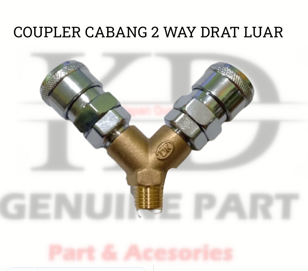 Keran Kopler Angin Cabang 2 Drat Luar 1/4 | Lazada Indonesia