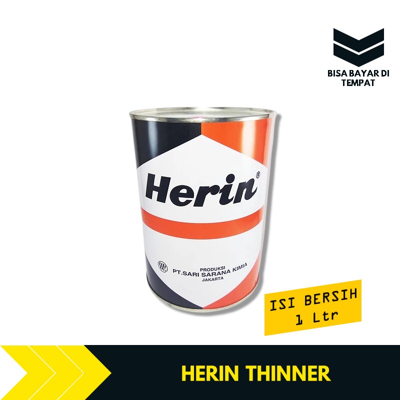 Tiner Thinner Herin Campuran Pengencer Lem Kuning & Pelarut Cat Kaleng ...