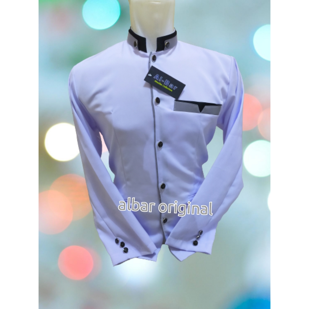 JASKO Polos Lis abu./jas Koko/ busana muslim pria/ blazer/Jasmoderen ...