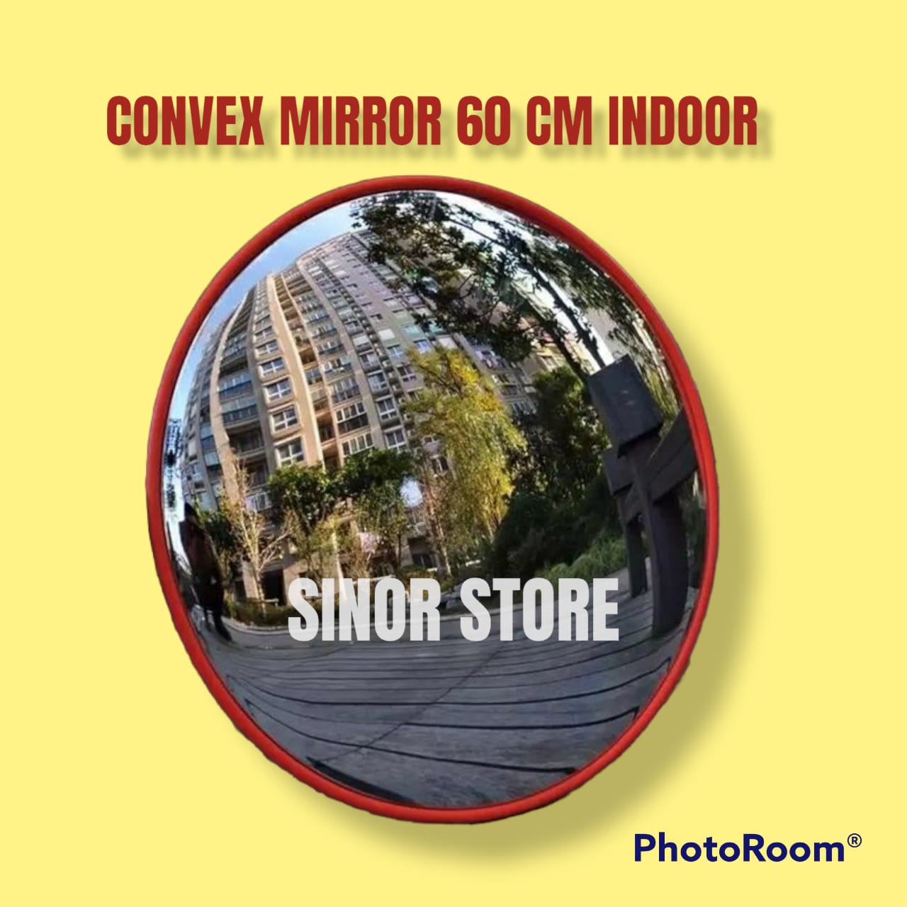 Convex Mirror Kaca Cermin Cembung Tikungan 60 Cm Outdoor dan Indoor ...
