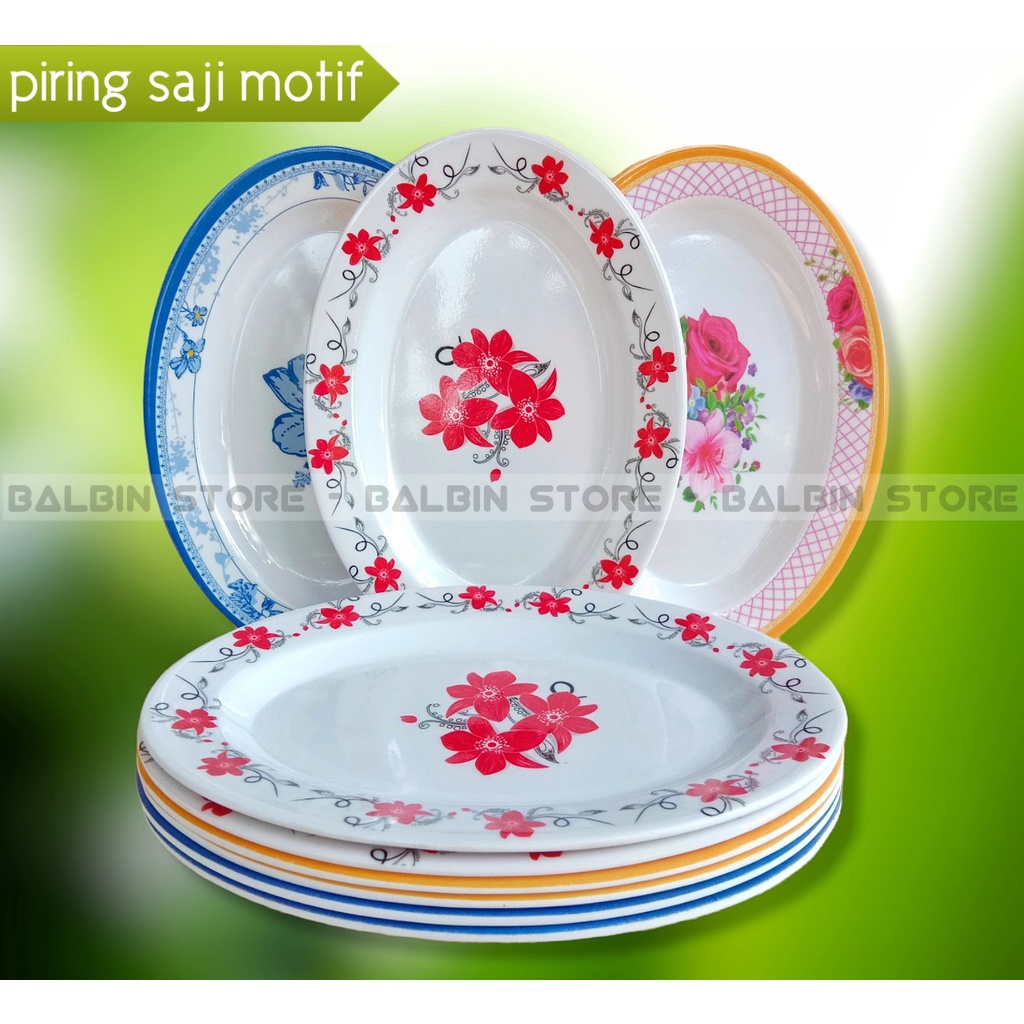 BALBIN STORE 12 PCS / 1 LUSIN PIRING MELAMIN - PIRING OPAL MELAMIN DX09 ...