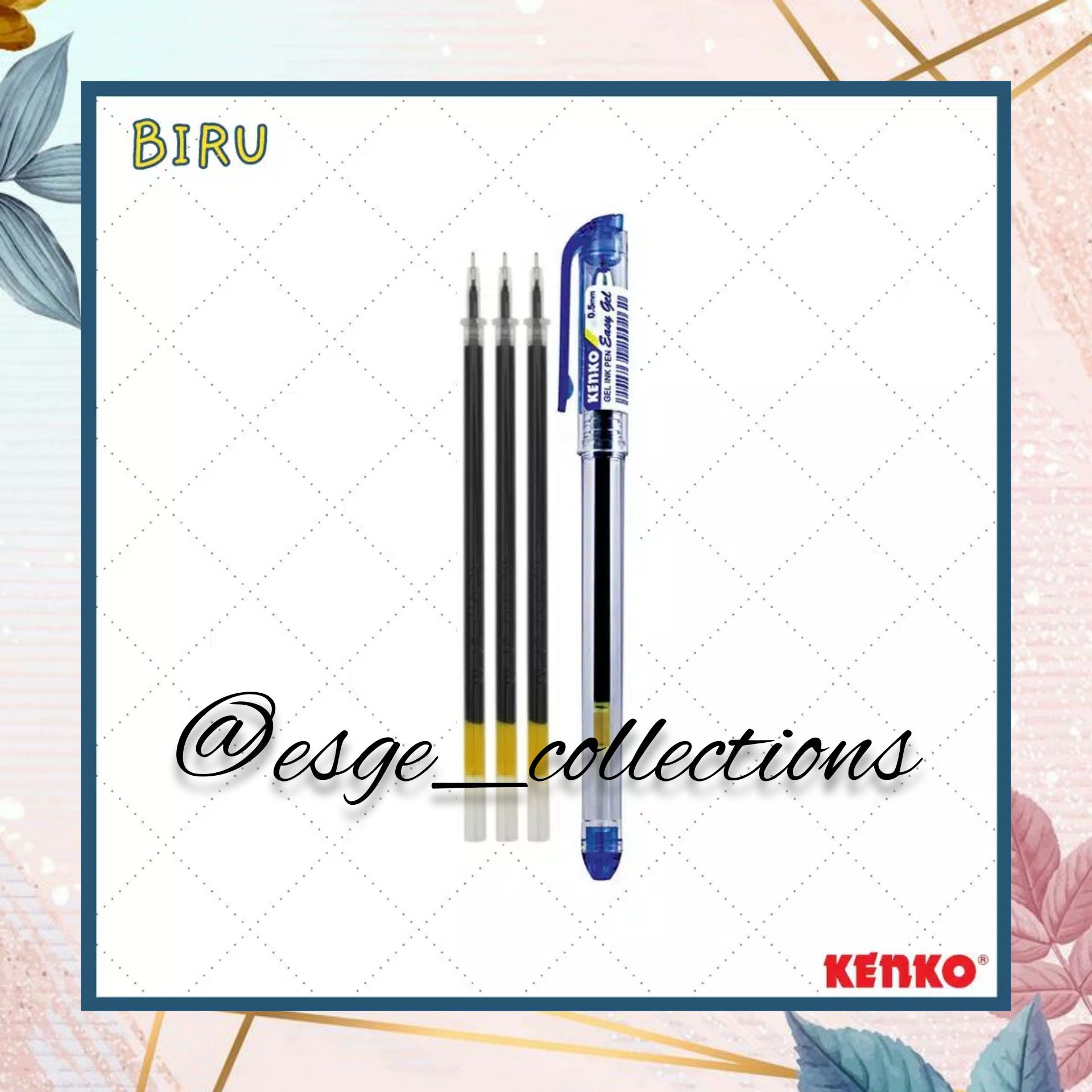 KENKO GEL PEN REFILL / ISI ULANG TINTA GEL PEN Easy Gel / KE SERIES ...