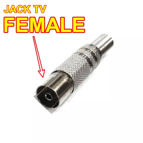 Jack Antena TV Female Male Konektor Colokan Antena Jak | Lazada Indonesia