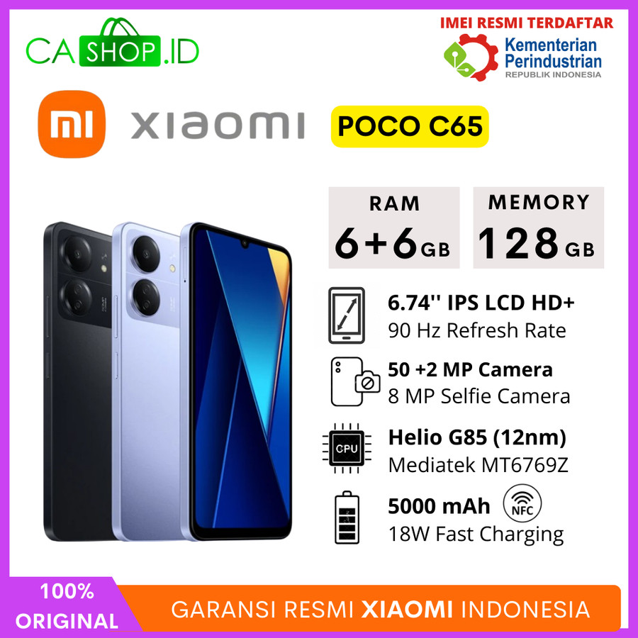 Xiaomi Poco C65 NFC 16GB 256GB (8+8/256) + 12GB 128GB (6+6/128) New ...