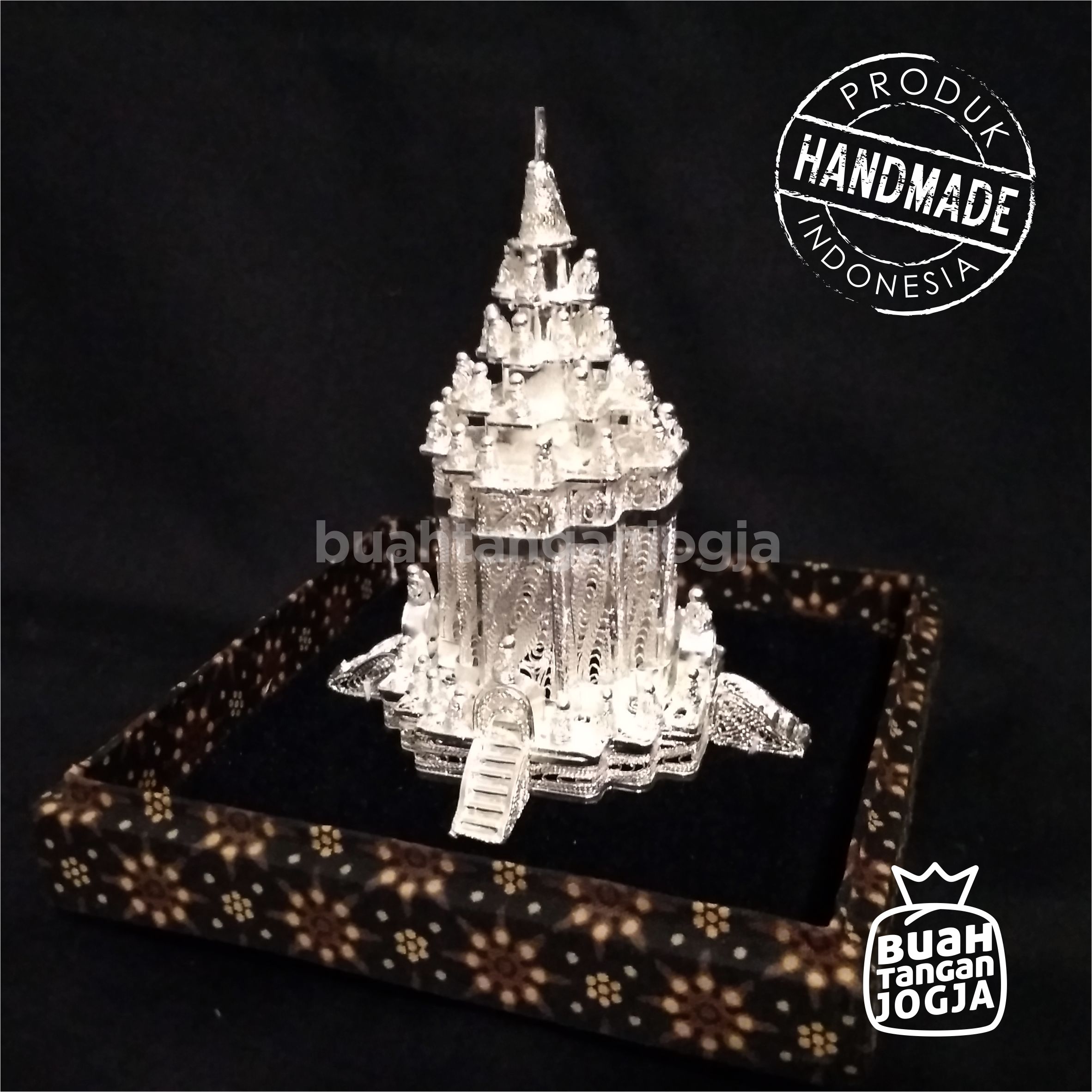 Miniatur Candi Prambanan Lapis Perak - Kerajinan Khas Kotagede Jogja 10 ...