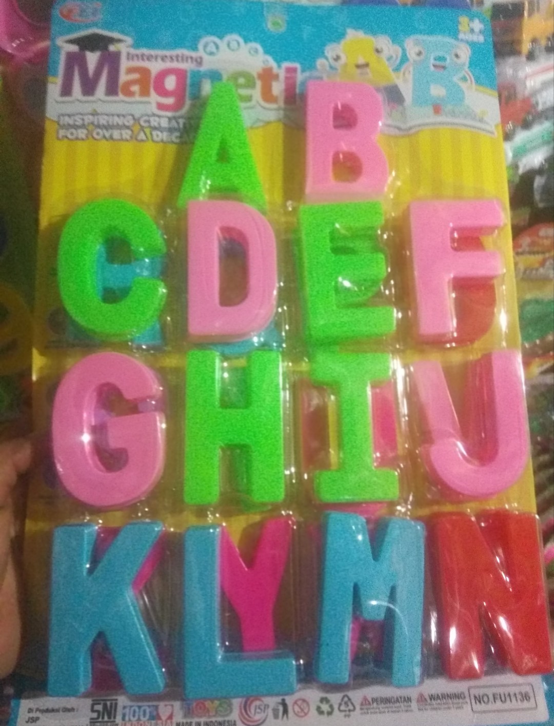 MAGNET EDUKASI ABCD UKURAN BESAR | Lazada Indonesia