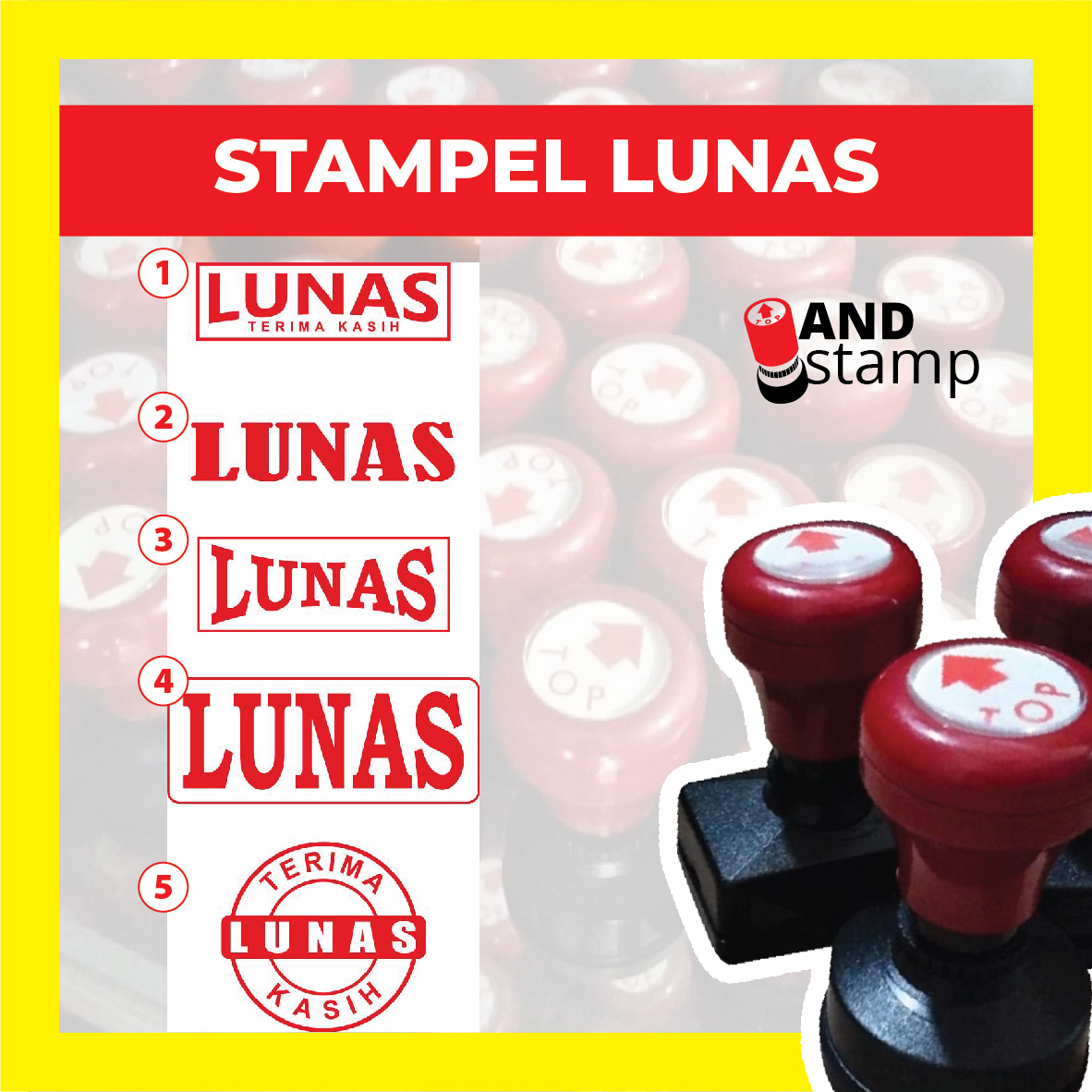 STEMPEL FLASH LUNAS, STEMPEL CUSTOM, STEMPEL OTOMATIS, STEMPEL TTD COD ...