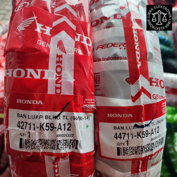 AHM FEDERAL K59A12 Ban Motor Matic R14 Tubeless 80/90-14 & 90/90-14 ...