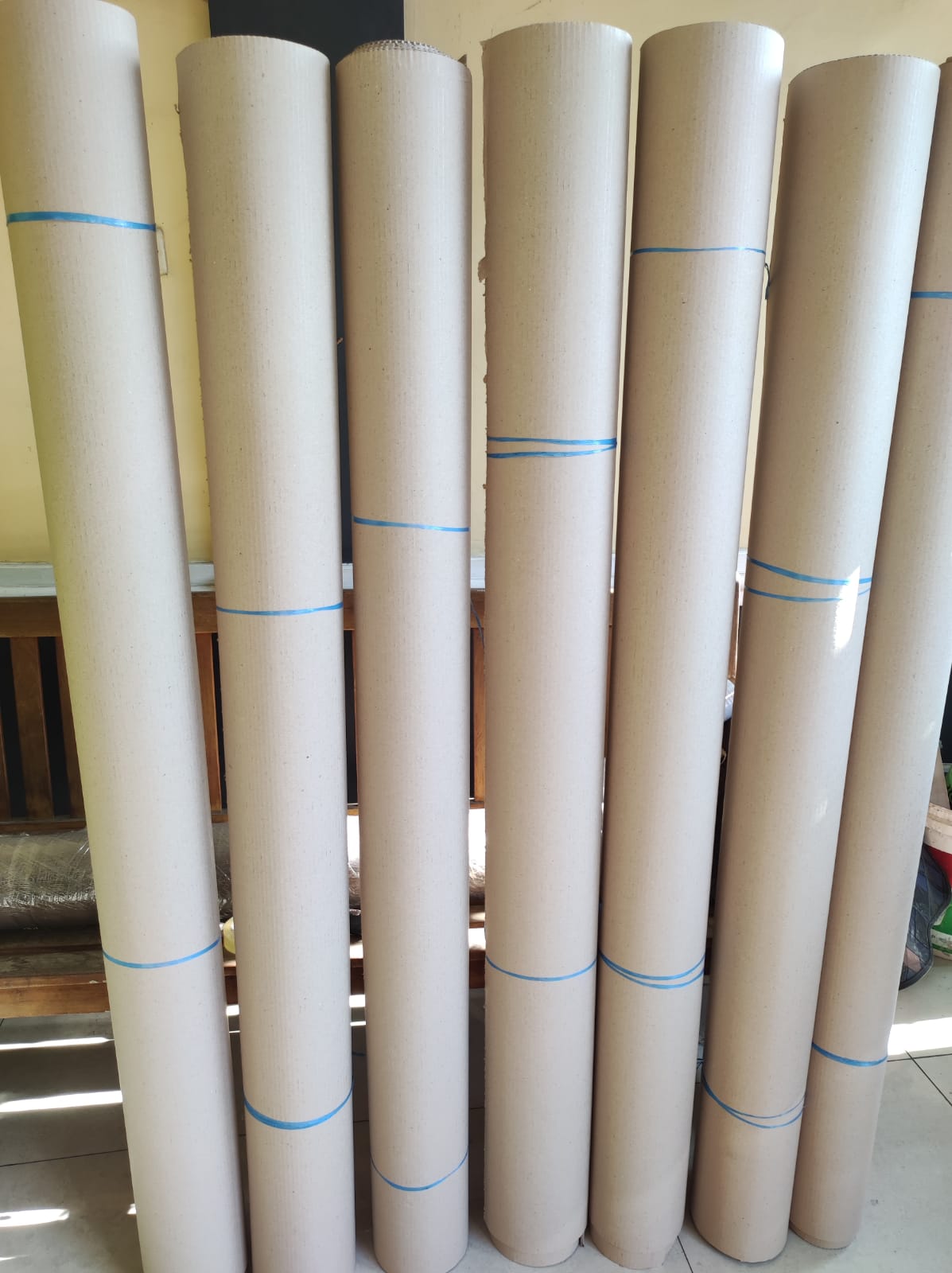 Kardus Lembaran Gulungan Corrugated Karton Single Face Roll 160 Cm 5 ...