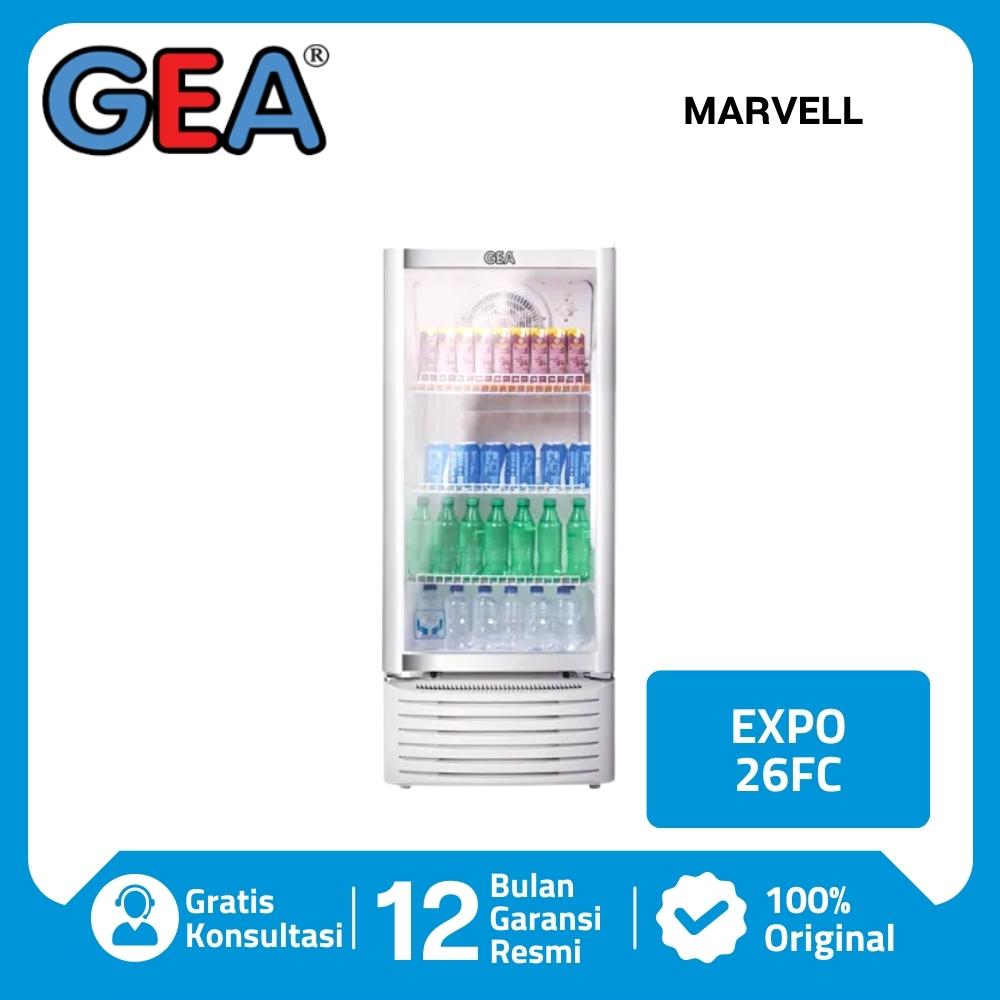 GEA EXPO-26FR SHOWCASE KULKAS PENDINGIN MINUMAN 3 RAK 1 PINTU ORIGINAL ...