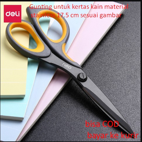 Gunting untuk kertas kain material stainless 17.5 cm sesuai gambar ...