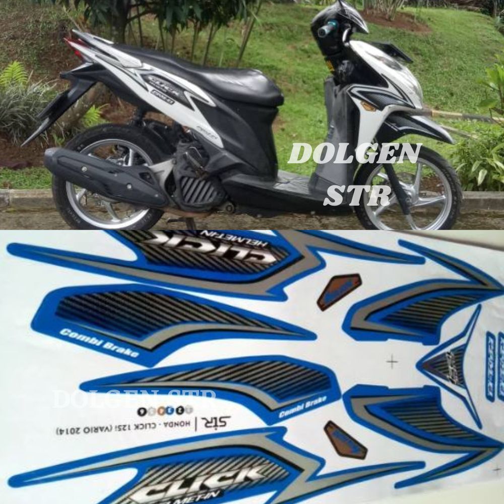 Striping Sticker Stiker Variasi Vario Techno 125 Lama Click 125i ...
