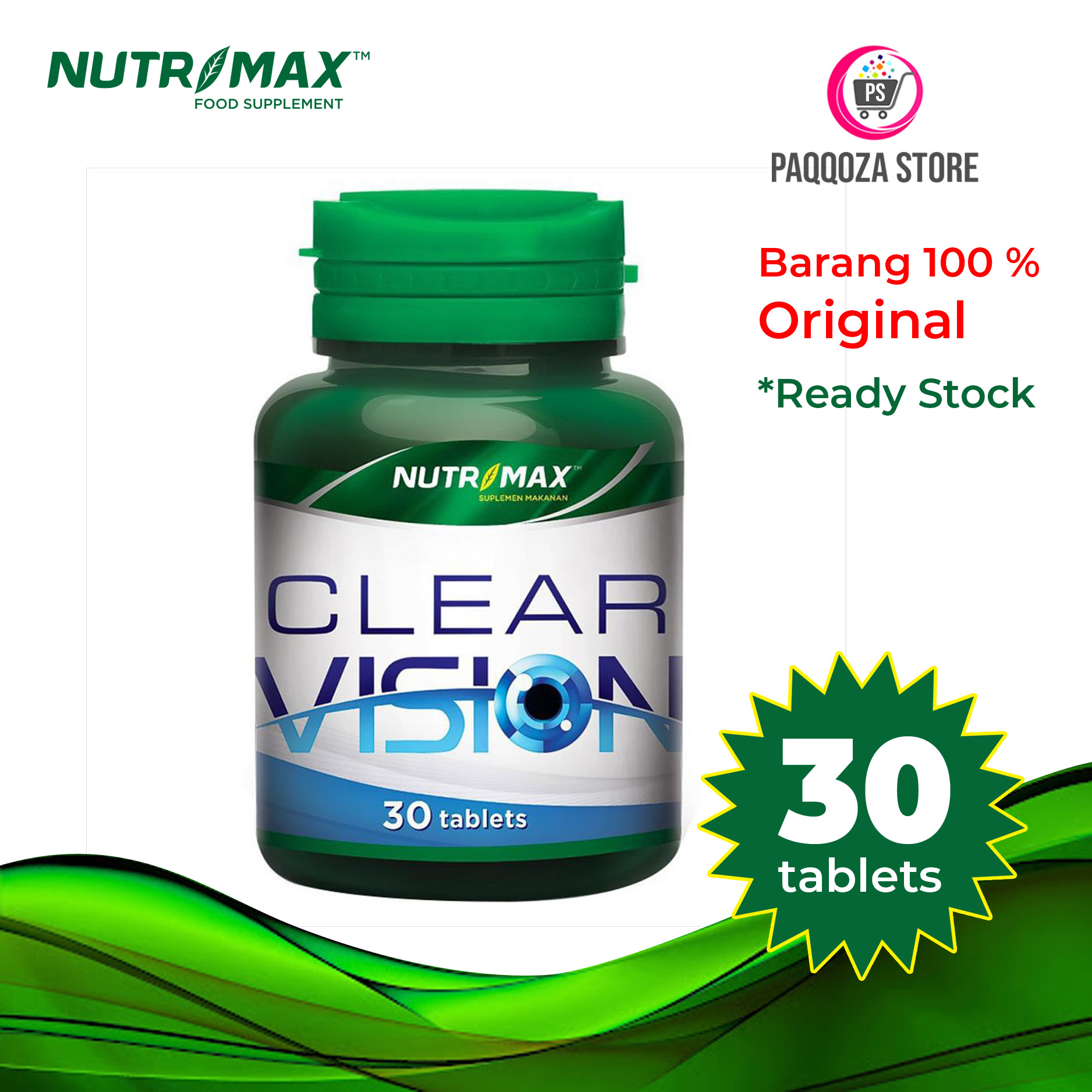 Clear Vision Nutrimax 30 & 60 Tablet Memelihara Kesehatan Mata | Lazada ...