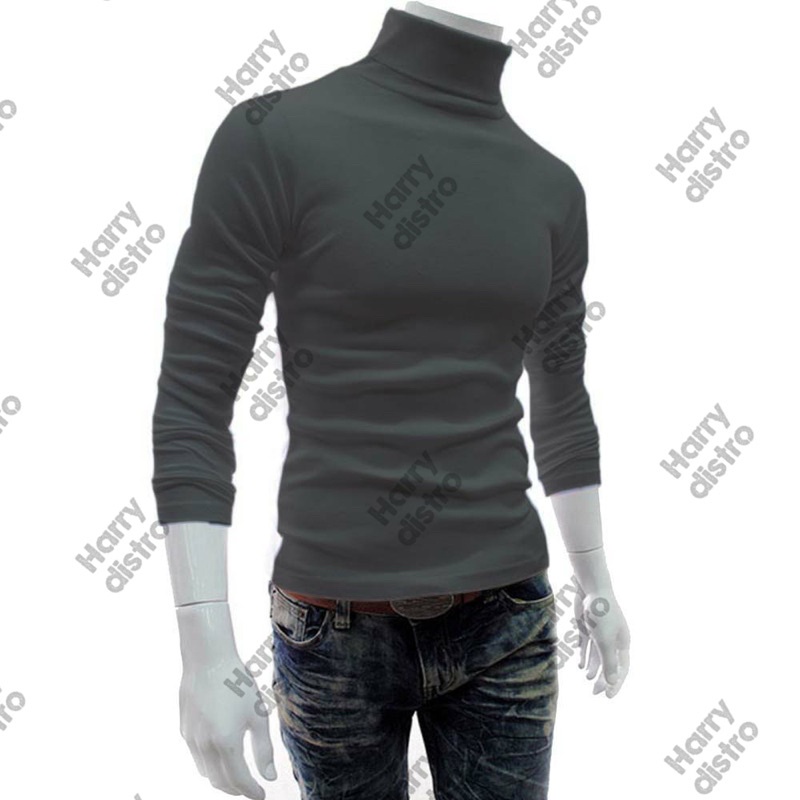 Kaos polos leher turtleneck kaos pria korea kaos lengan panjang leher ... Kaos polos leher turtleneck kaos pria korea kaos lengan panjang leher ...