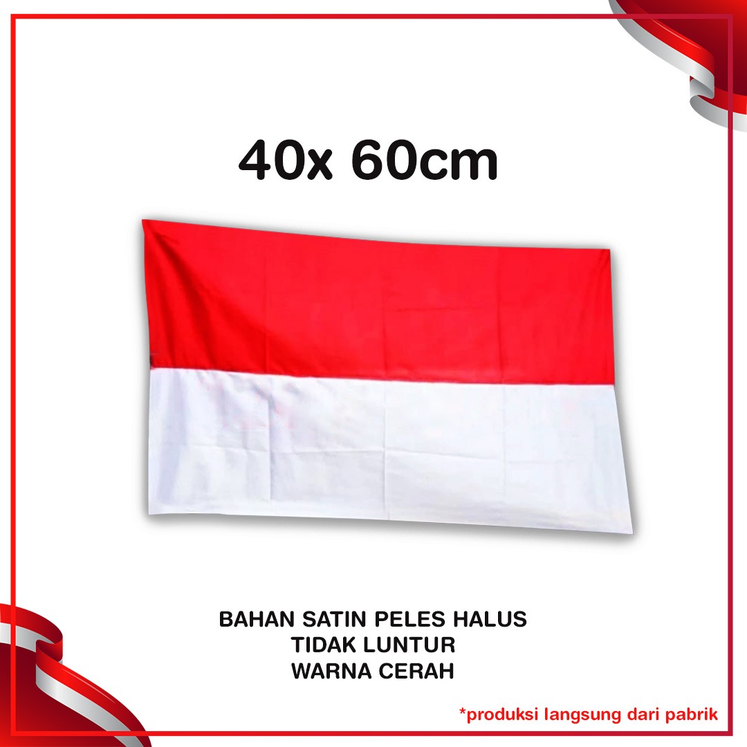 Bendera Merah Putih Ukuran 40 X 60cm | Lazada Indonesia