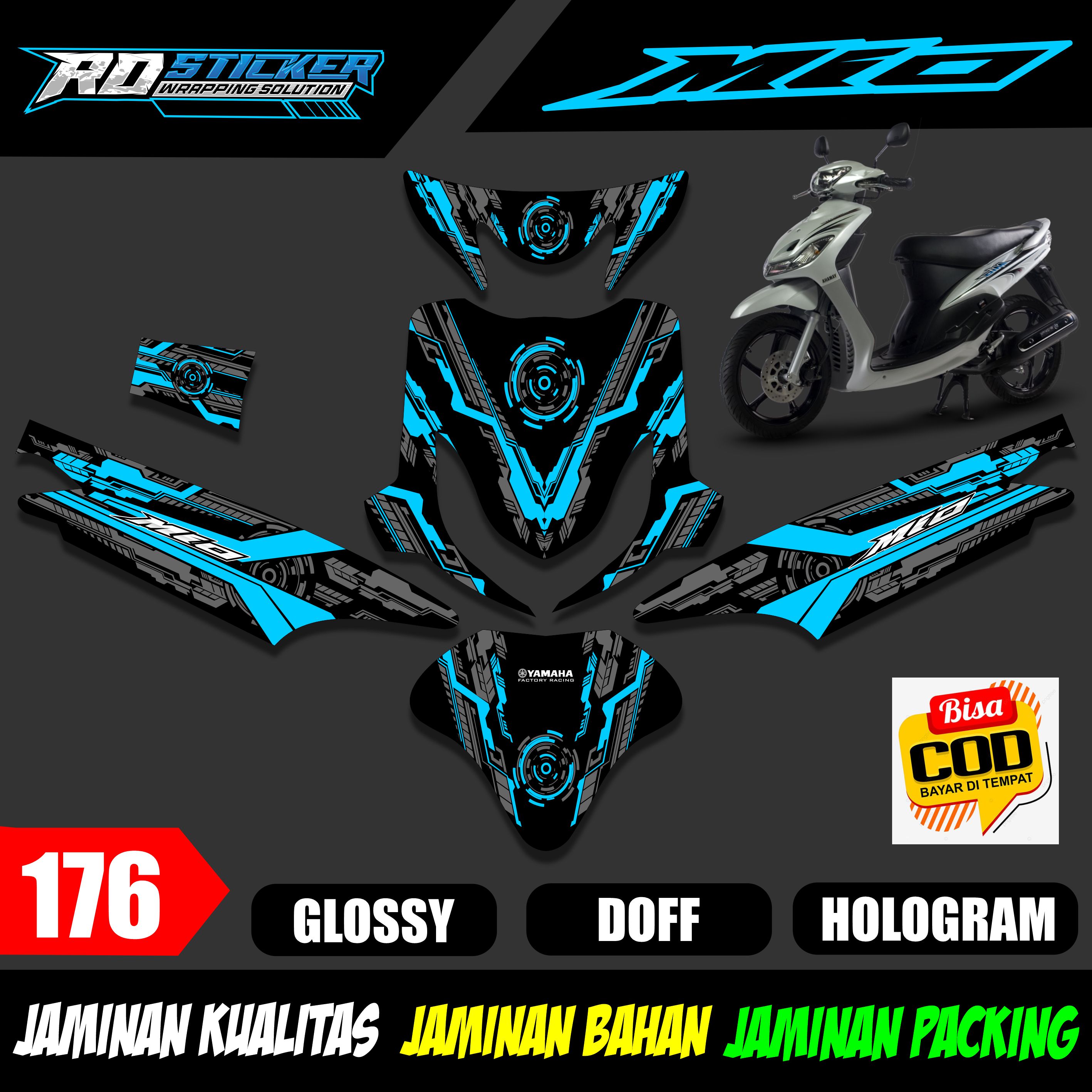176 Decal Sticker Yamaha MIO SMILE Fullbodi Dekal Stiker MIO SPORTY ...