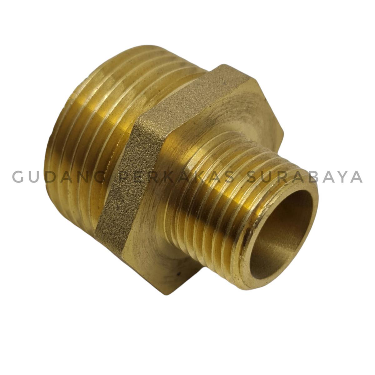 SAMBUNGAN PIPA DRAT LUAR x DRAT LUAR DOBEL NEPEL DOUBLE NAPLE REDUCER ...