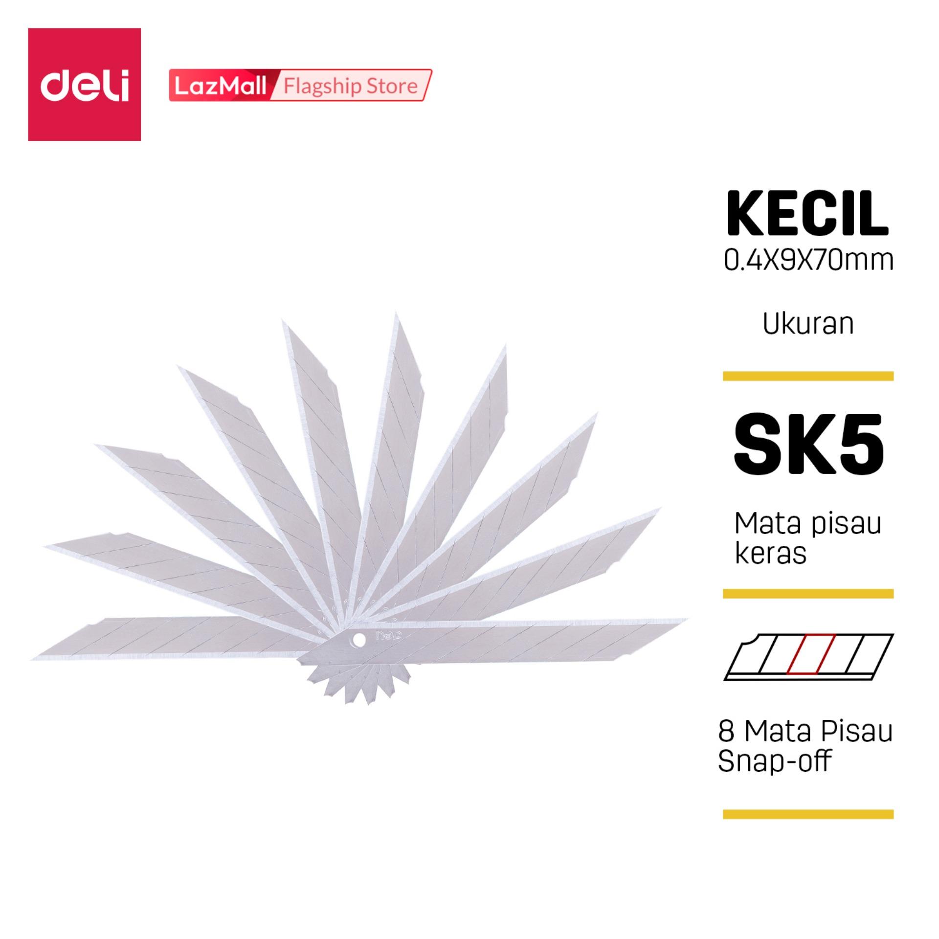 Deli Isi Cutter / Pisau Cutter desain keras, kuat dan tahan lama 10pcs ...