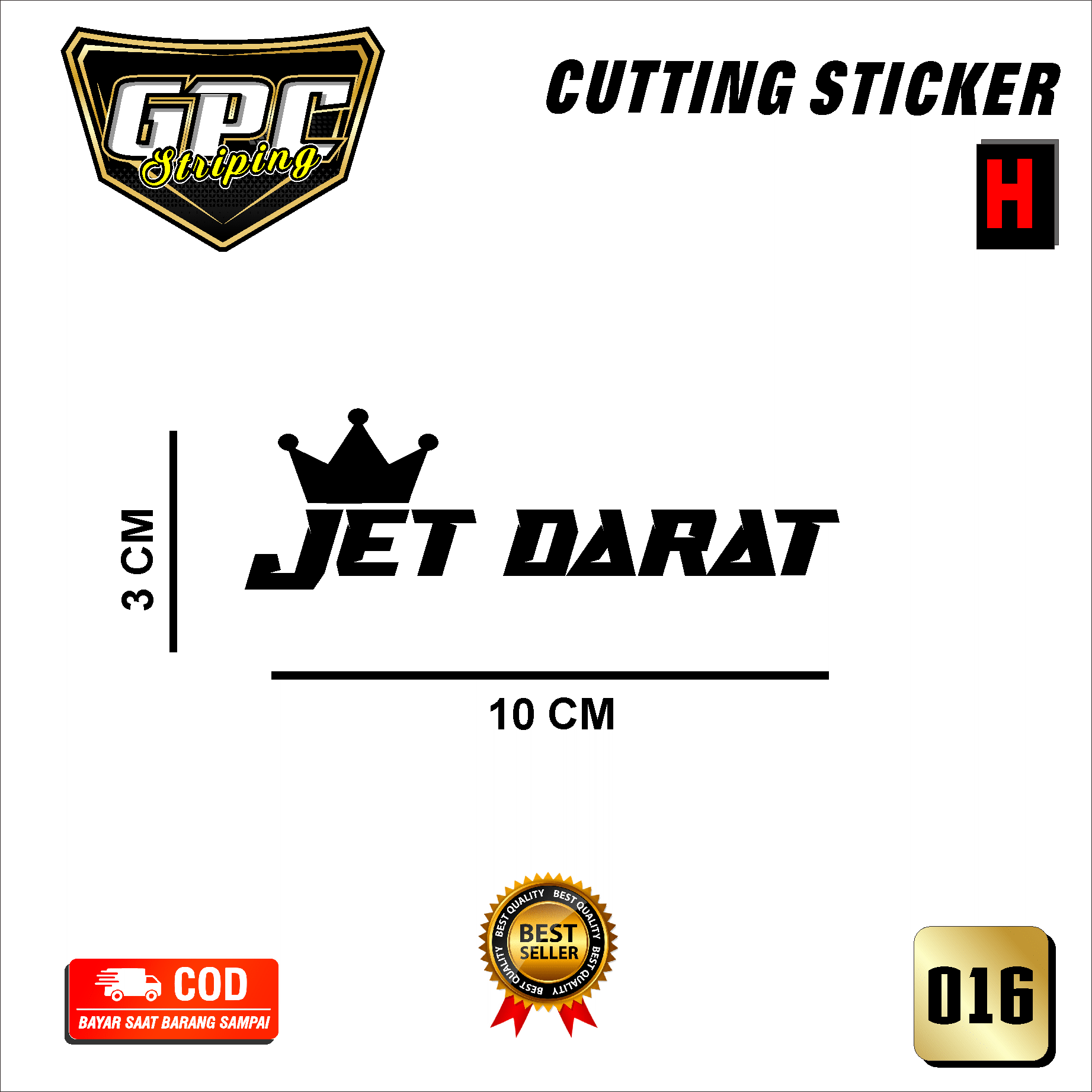 Cutting Sticker JET DARAT Sticker Motor Viral Kualitas Terbaik Termurah ...